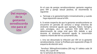 INFECCIÓN PERINATAL POR VIH, enfoque neonatal | PPTX