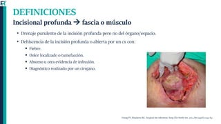infeccion de sitio operatorio. CURACION DE HERIDAS | PPTX