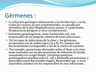 Infeccion en cirugia | PPTX