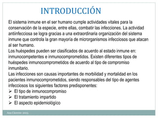 Infecciones crónicas en pacientes con Inmunocompromiso | PPTX