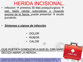 Infecciones de herida quirurgicas | PPTX