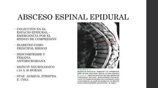 INFECCIONES DE LA COLUMNA Y LA MÉDULA ESPINAL.pptx