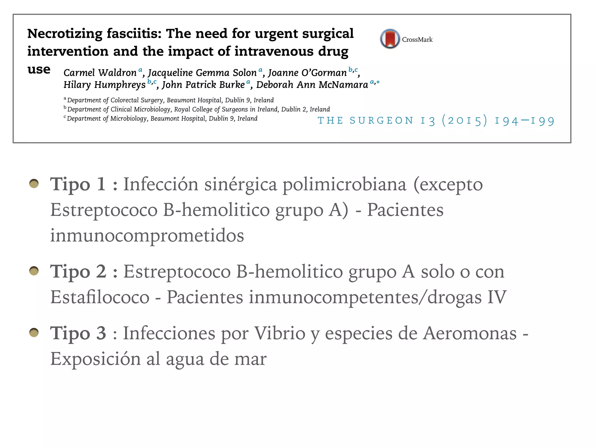 Infecciones necrotizantes tejidos blandos | PDF