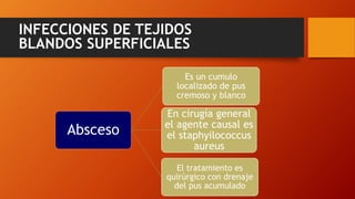 Infecciones quirurgicas - cirurgia 1 general | PPTX