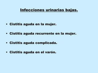 Tratamiento de las infecciones urinarias | PPT