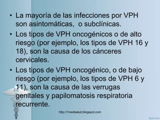 Infeccion por el virus del papiloma humano | PPTX
