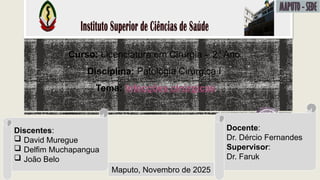 Infecções Cirurgicas, diagnóstico e tratamento.pptx