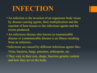 Infection- Msc VI sem Immunology and Toxicology | PPT