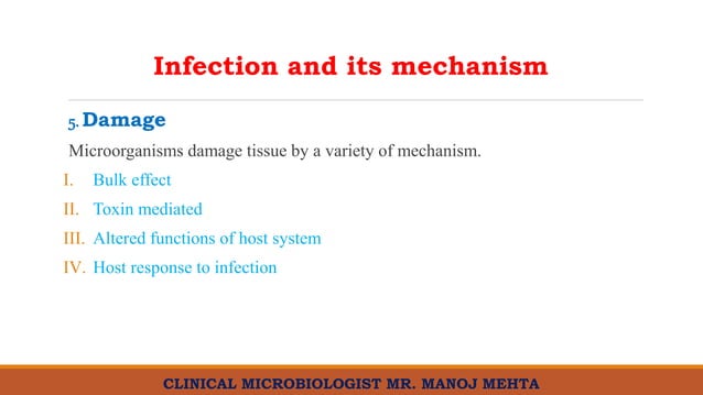 Infection.pptx Manoj Mahato Clinical Micro | PPTX