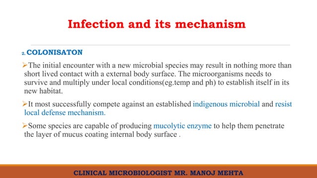 Infection.pptx Manoj Mahato Clinical Micro | PPTX