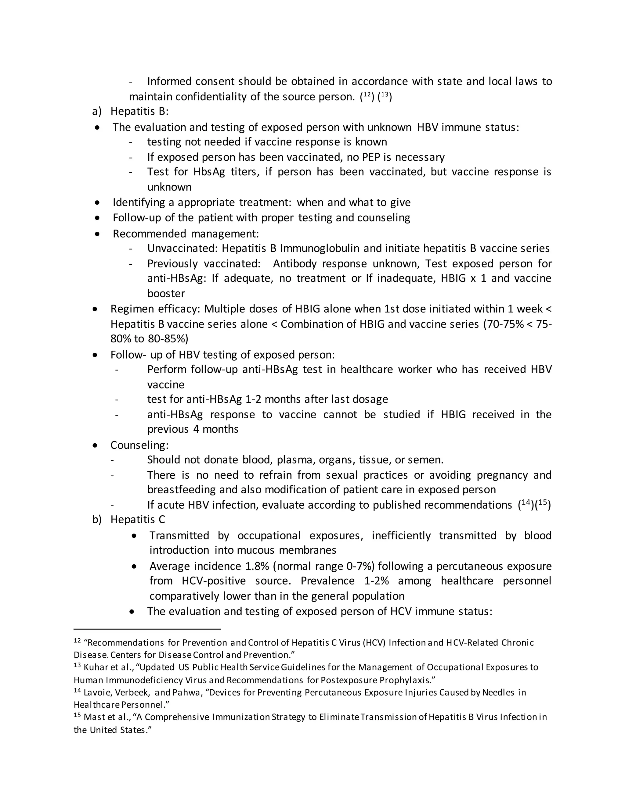 Postexposure prophylaxis after needle sticks injury | DOCX