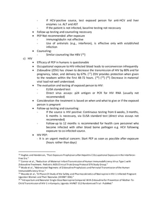 Postexposure prophylaxis after needle sticks injury | DOCX