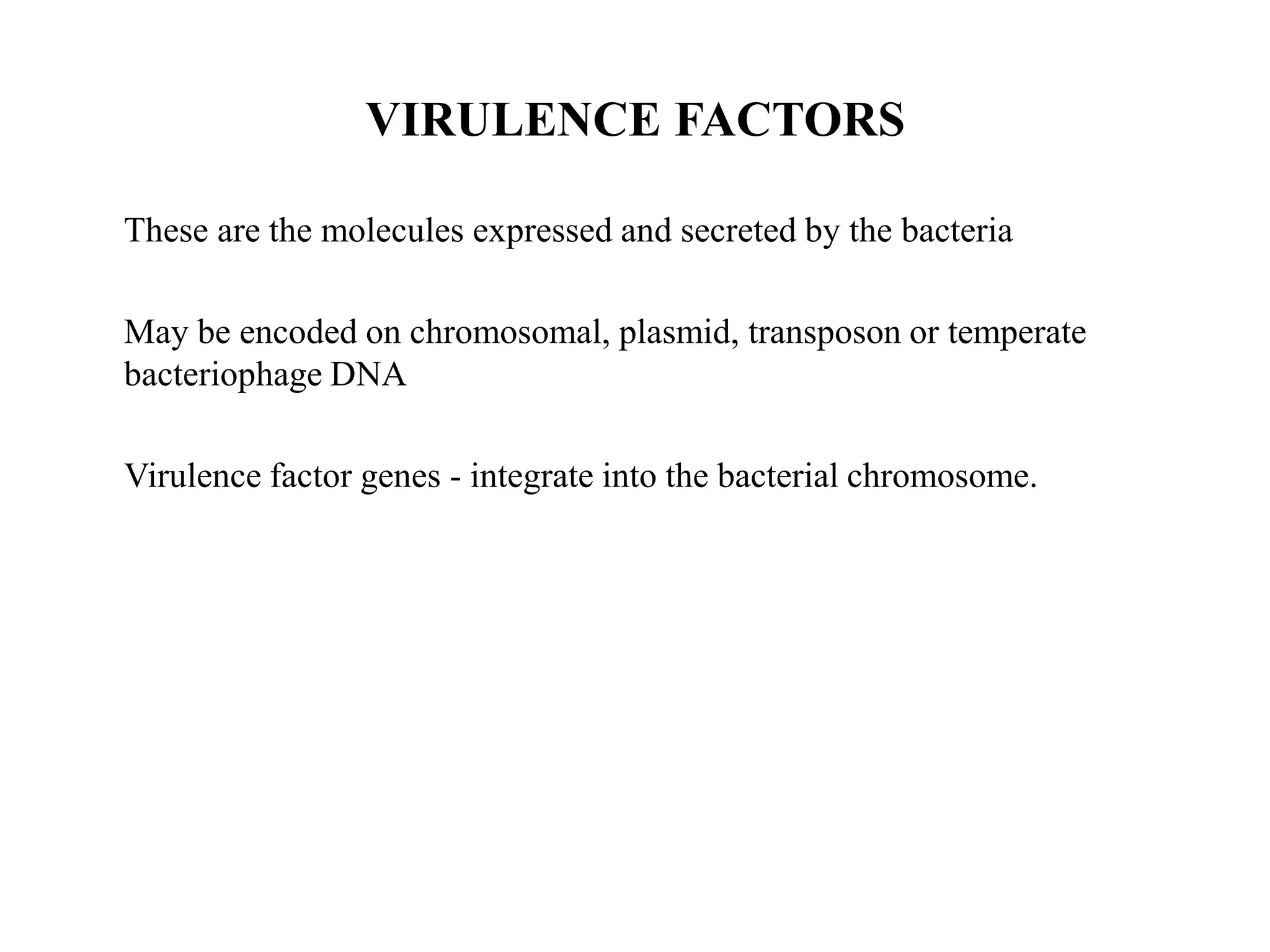 Infection and bacterial virulence factors | PPTX