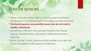 Infection and Facial spaces of oral cavity | PPTX