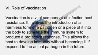 Infection and Host Resistance( MICROBILOGY and PARASITOLOGY | PPTX