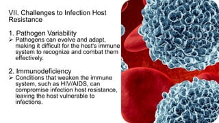 Infection and Host Resistance( MICROBILOGY and PARASITOLOGY | PPTX