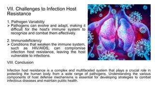 Infection and Host Resistance( MICROBILOGY and PARASITOLOGY | PPTX