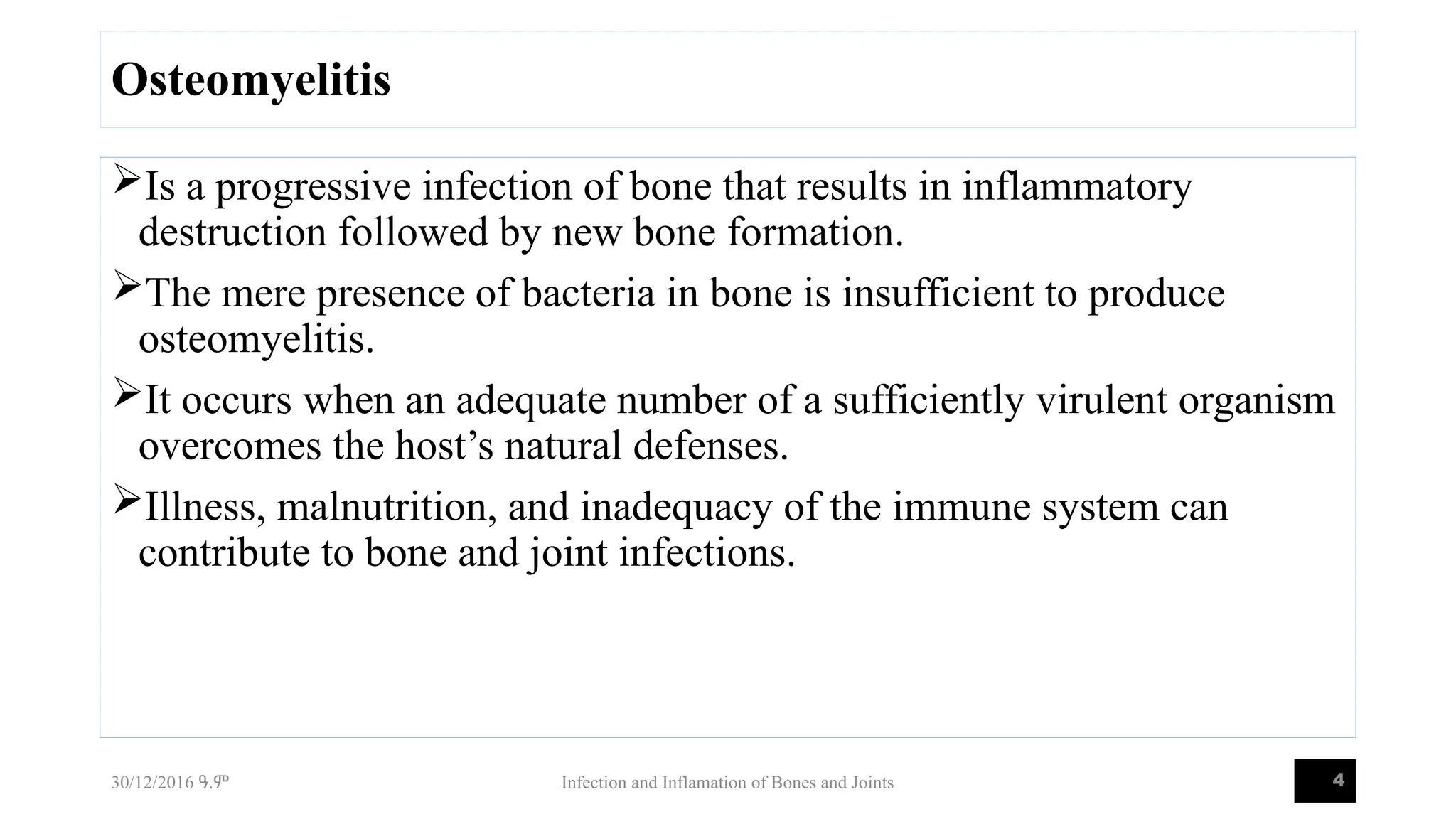 Osteomyelitis and Septic arthritis Dr. Tilahun K.pptx