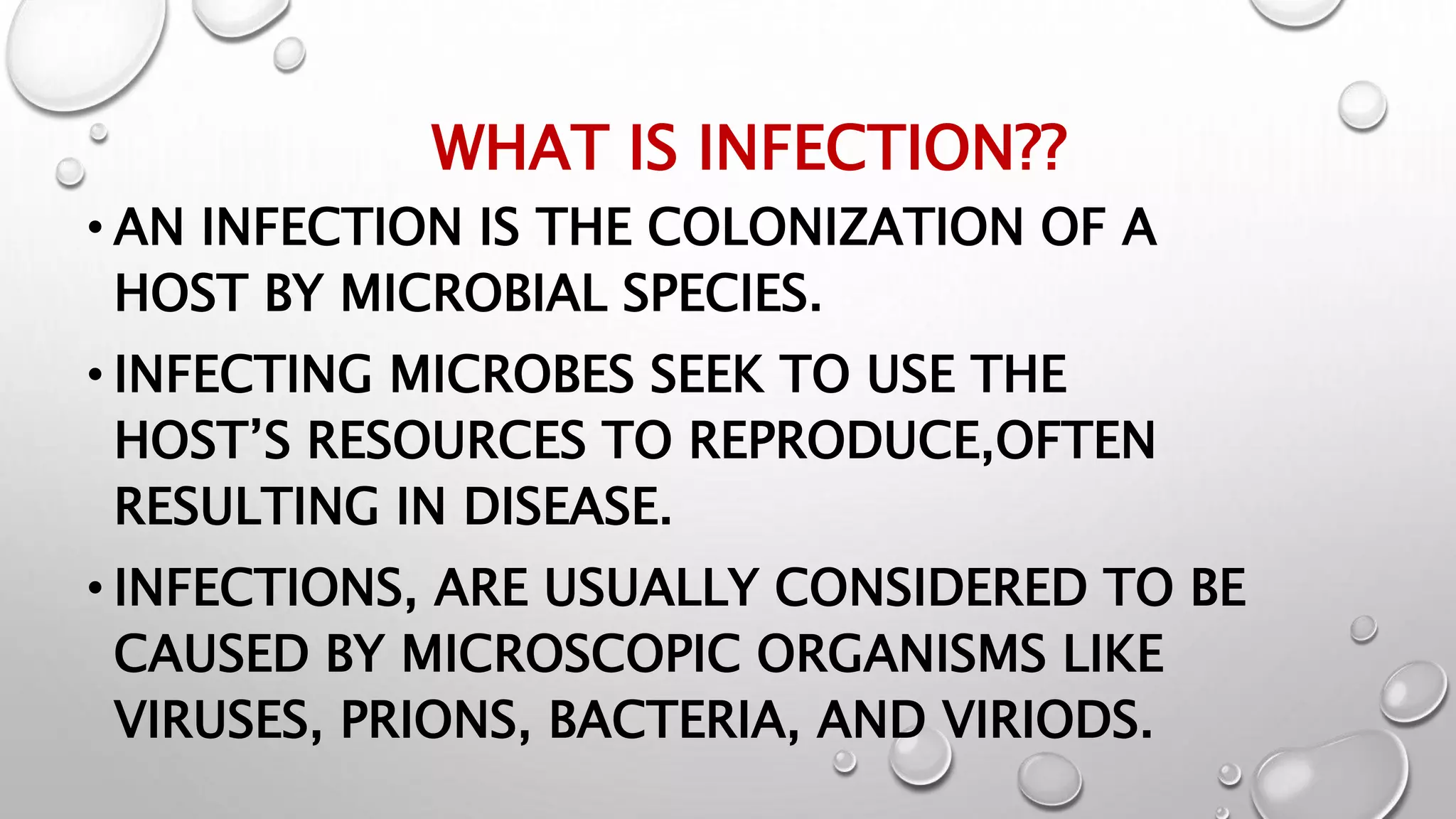 Infection & Classification of microorganisms.pptx