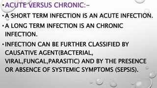 Infection & Classification of microorganisms.pptx