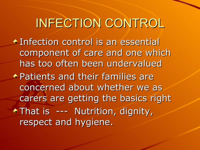 Infection Control | PPT