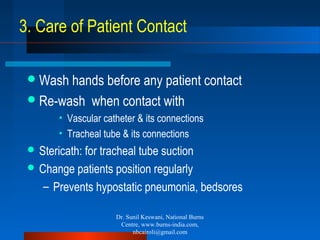 Infection control by Dr. Sunil Keswani, National Burns Centre, Airoli | PPT