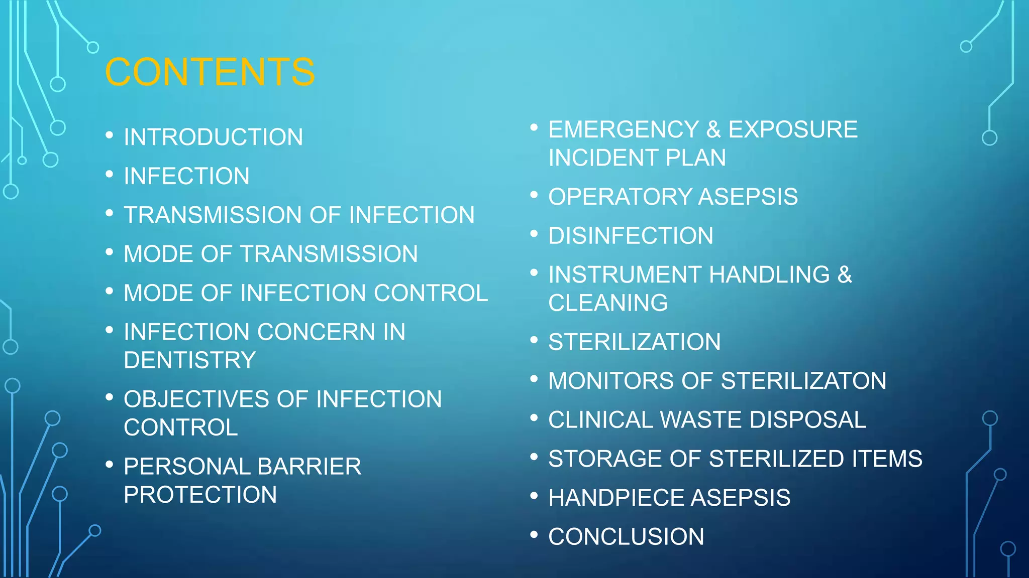 sterilization in dentistry/Infection control | PPTX