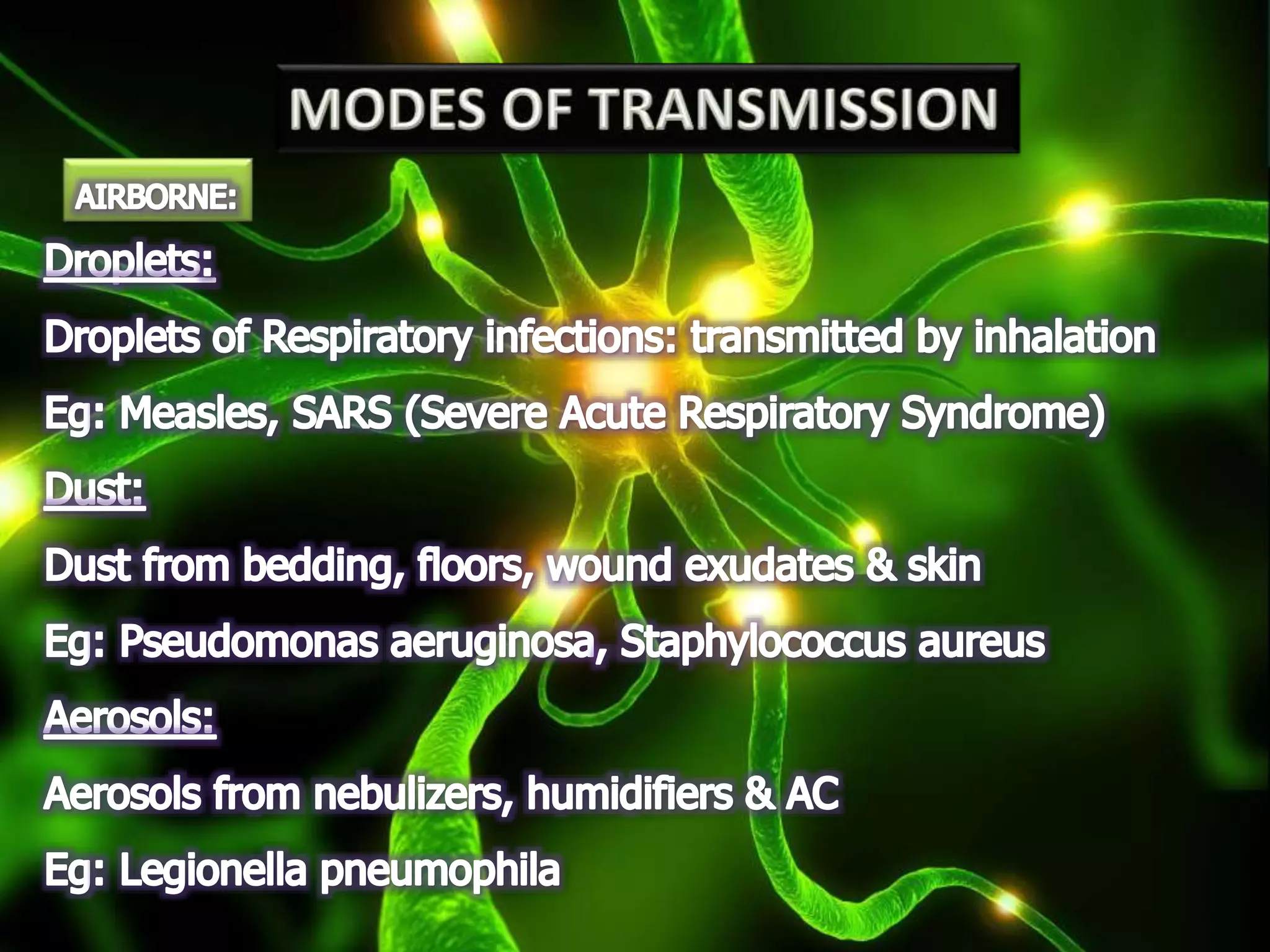 INFECTION CONTROL NURSING - Agents of Nosocomial Infection - Modes of ...