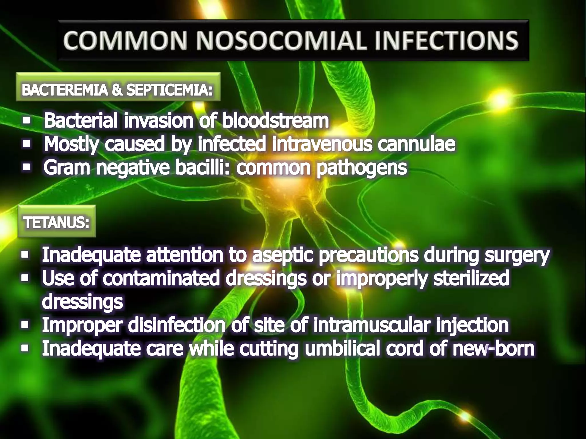 INFECTION CONTROL NURSING - Agents of Nosocomial Infection - Modes of ...