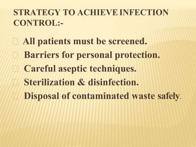 Infection Control | PPT