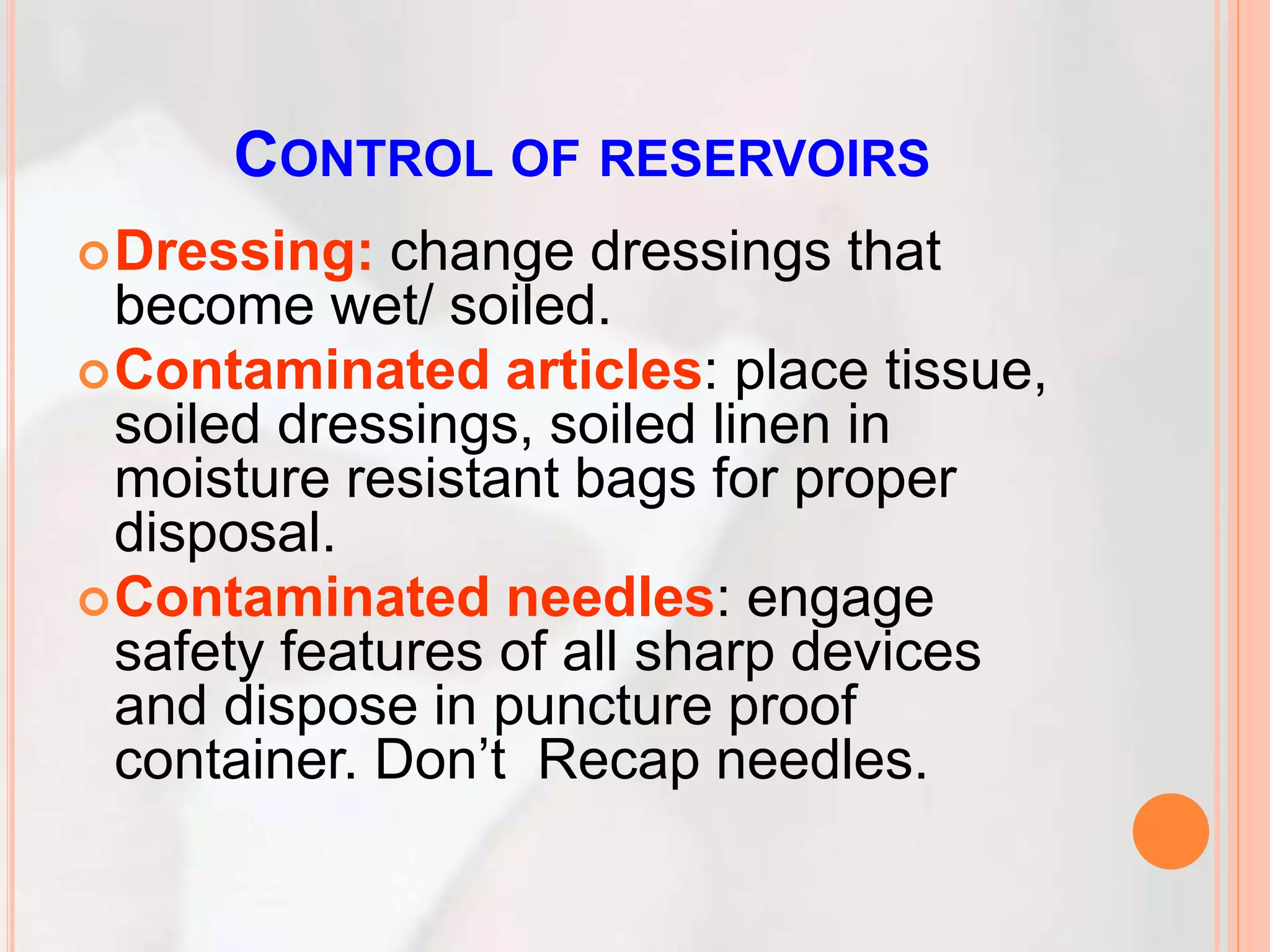 Infection control and standard safety precautions | PPT