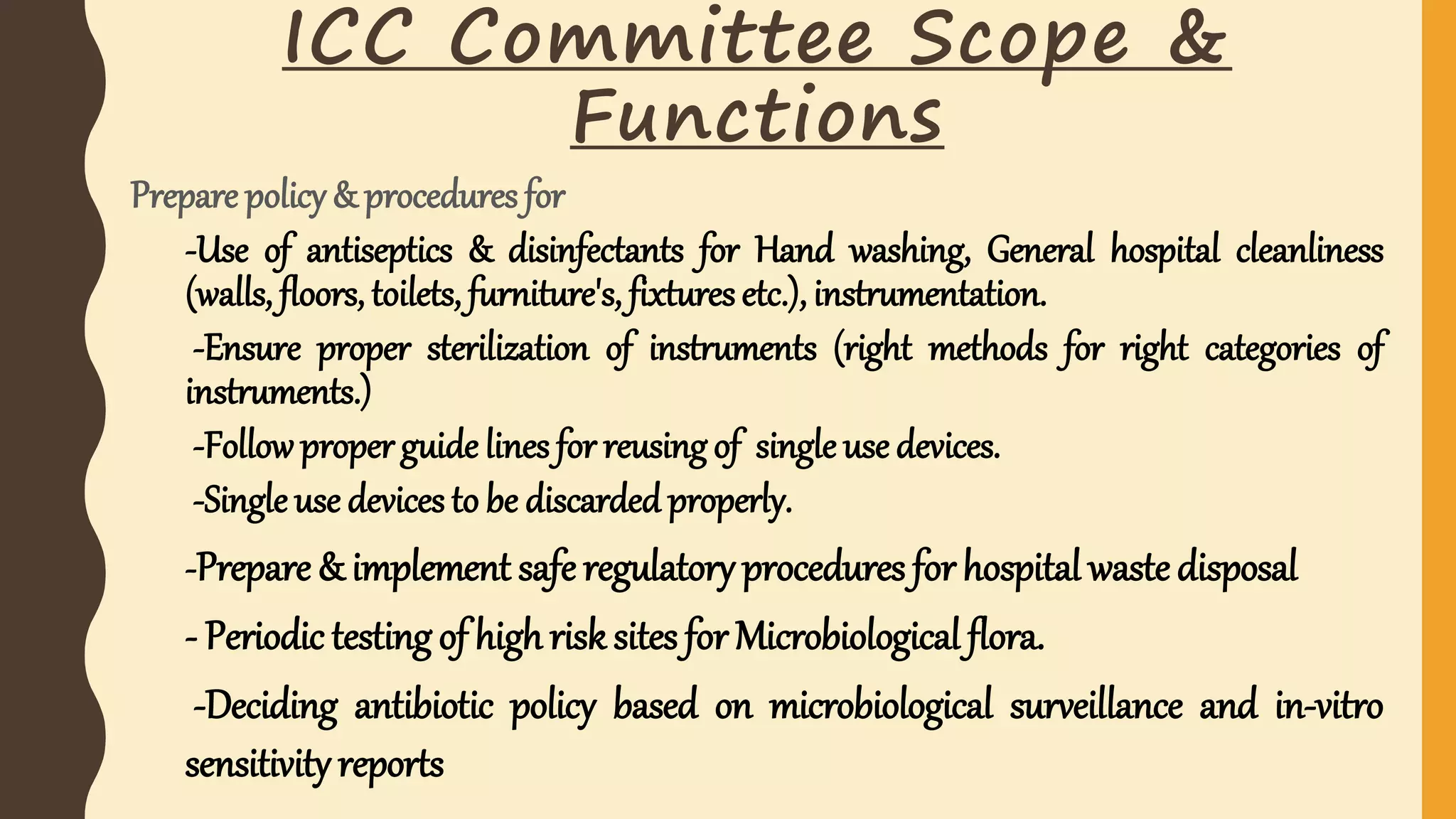 Infection control in Hospital | PPTX
