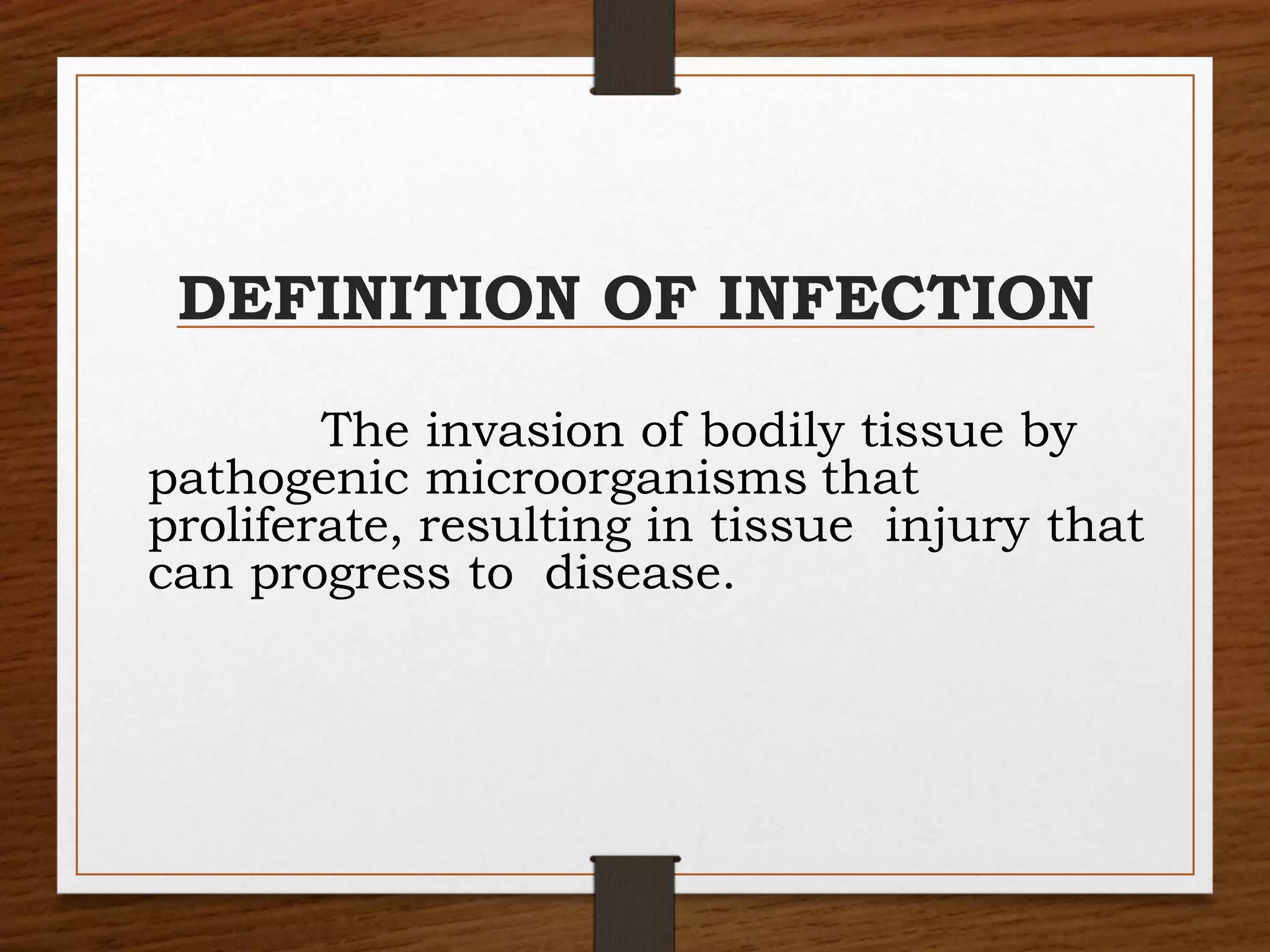 Infection control in clinical settings | PPTX
