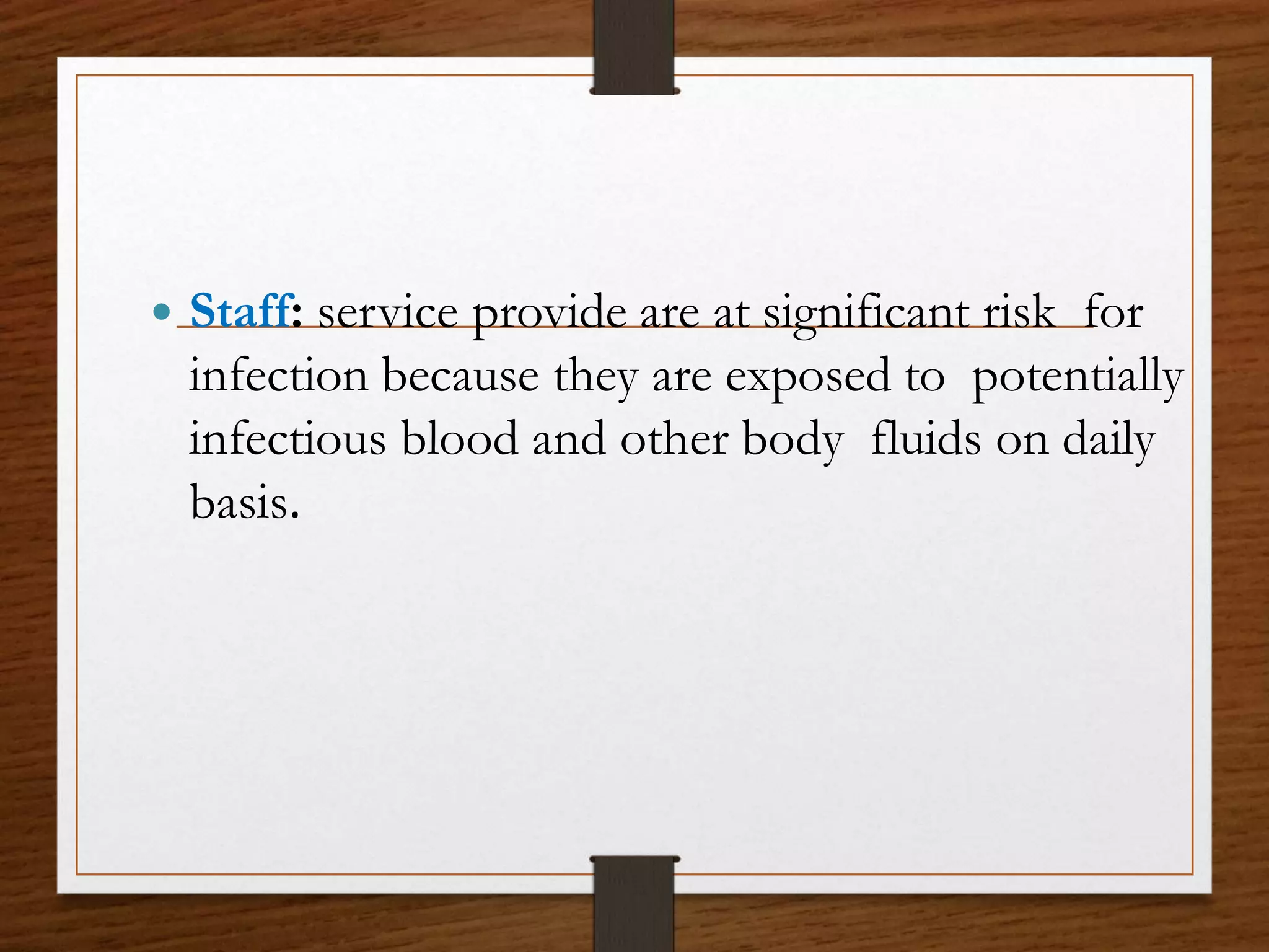 Infection control in clinical settings | PPTX