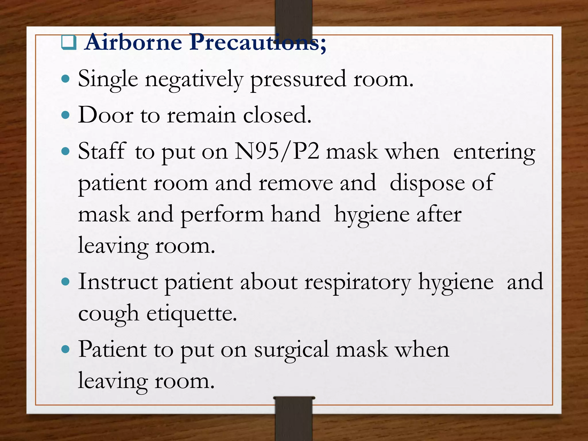 Infection control in clinical settings | PPTX