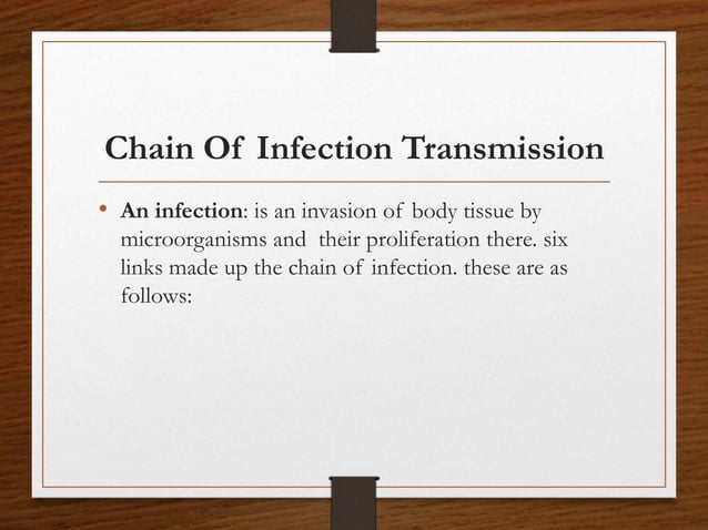 Infection control in clinical settings | PPTX