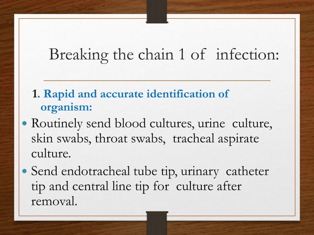 Infection control in clinical settings | PPTX