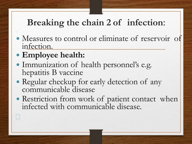 Infection control in clinical settings | PPTX