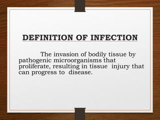 Infection control in clinical settings | PPT