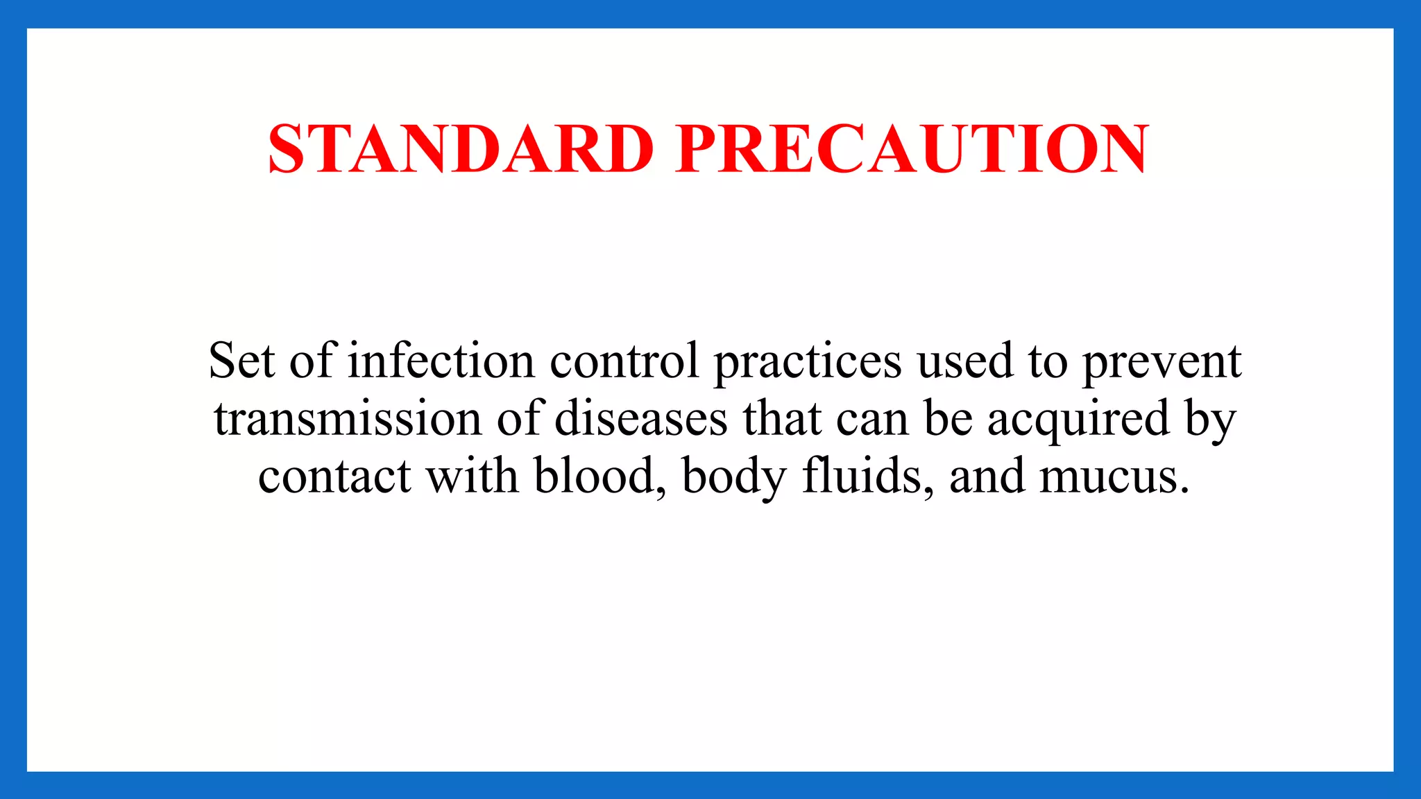 infection control | PPTX