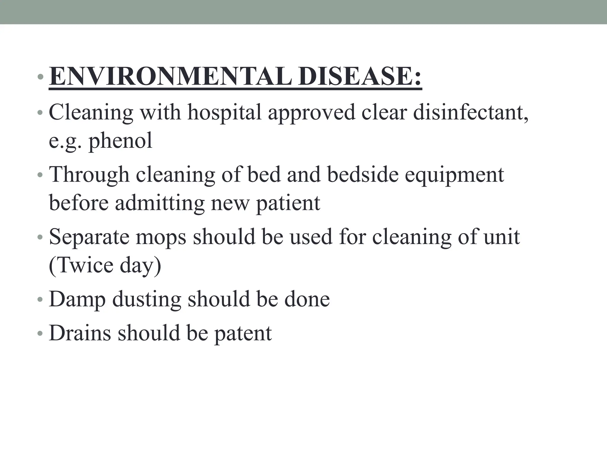 infection control in the health care setting | PPTX