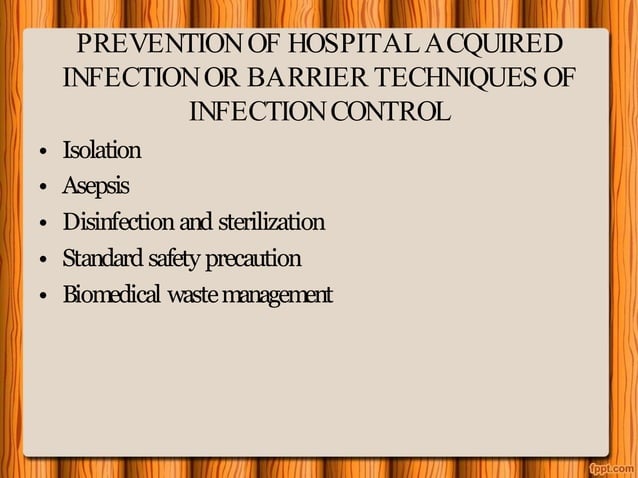 Infection Control. Bsc nursing ppt for students for nursing foundation ...