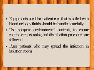 Infection Control. Bsc nursing ppt for students for nursing foundation ...