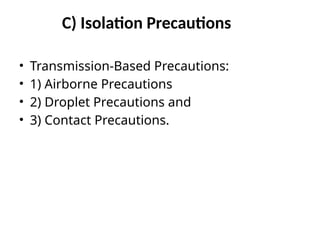 Infection control, modes, methods, standard precautions | PPTX