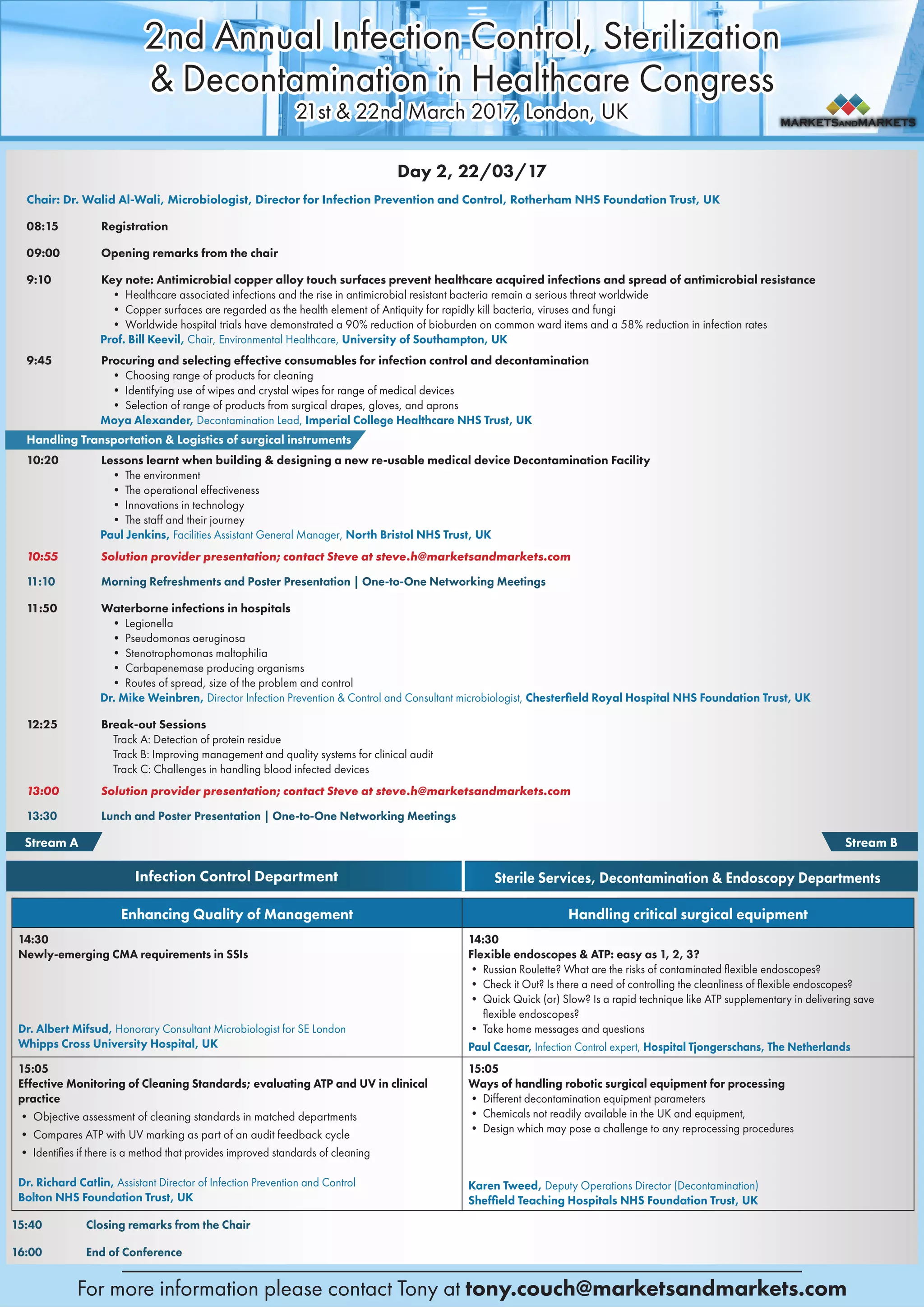 2nd Annual Infection Control, Sterilization and Decontamination in ...