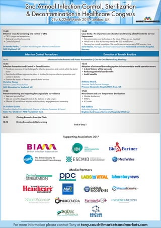 2nd Annual Infection Control, Sterilization and Decontamination in ...