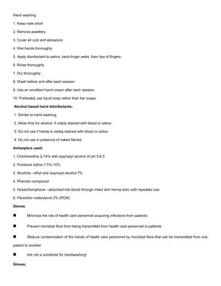 Infection control word | DOC