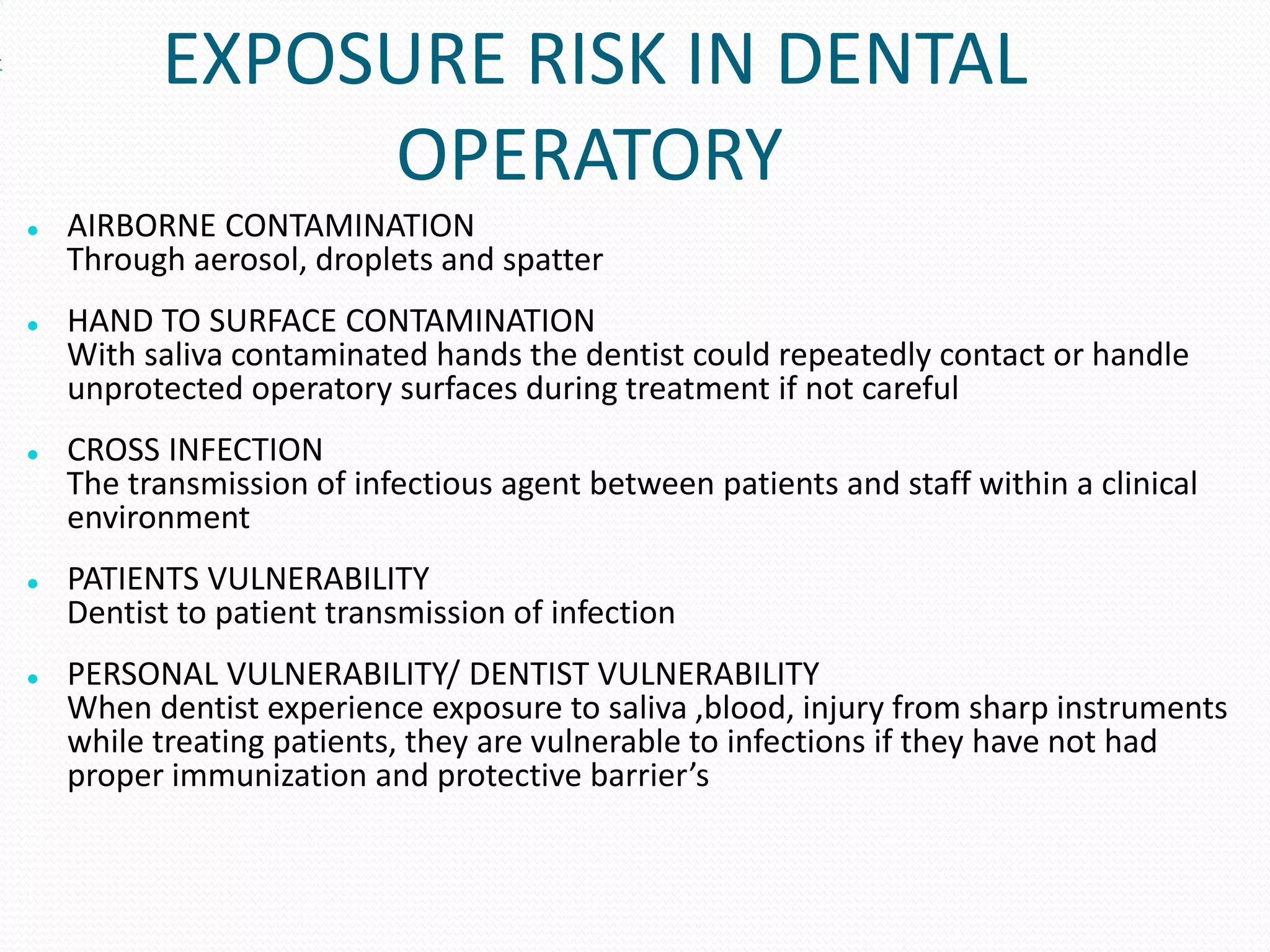 Infection control in dentistry | PPTX