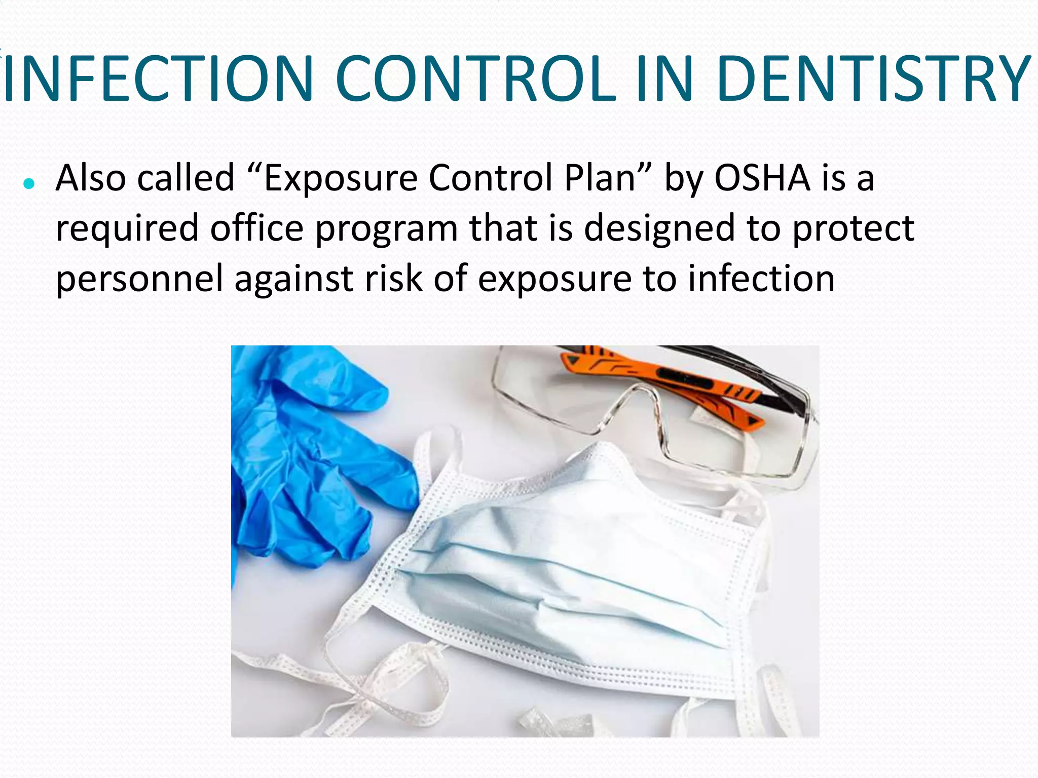 Infection control in dentistry | PPTX