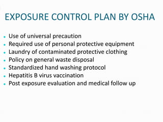 Infection control in dentistry | PPTX